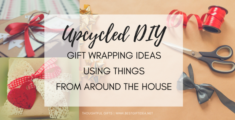 Best Gift Idea Upcycled DIY Gift Wrap Using Things from Around The House